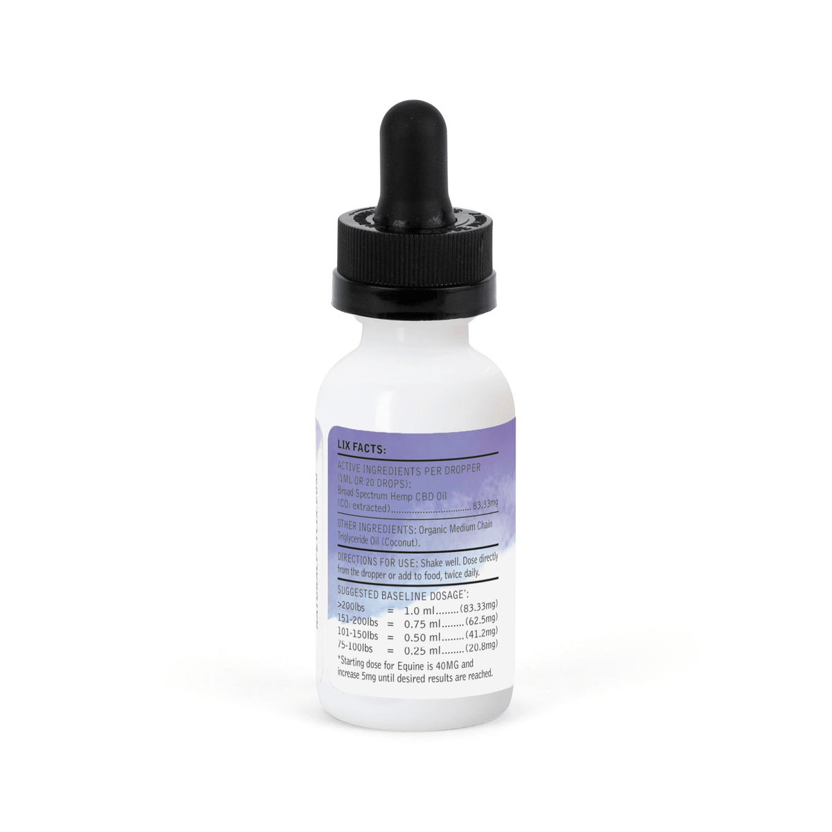 CBD Oil for Large Dogs & Horses 2500mg | High Potency Elixir – LIX